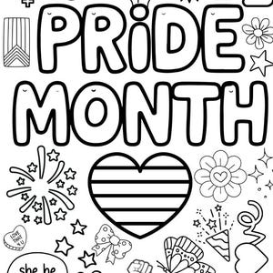 GSA / LGBTQ+ Pride Mindful Colouring Page Bundle - Etsy