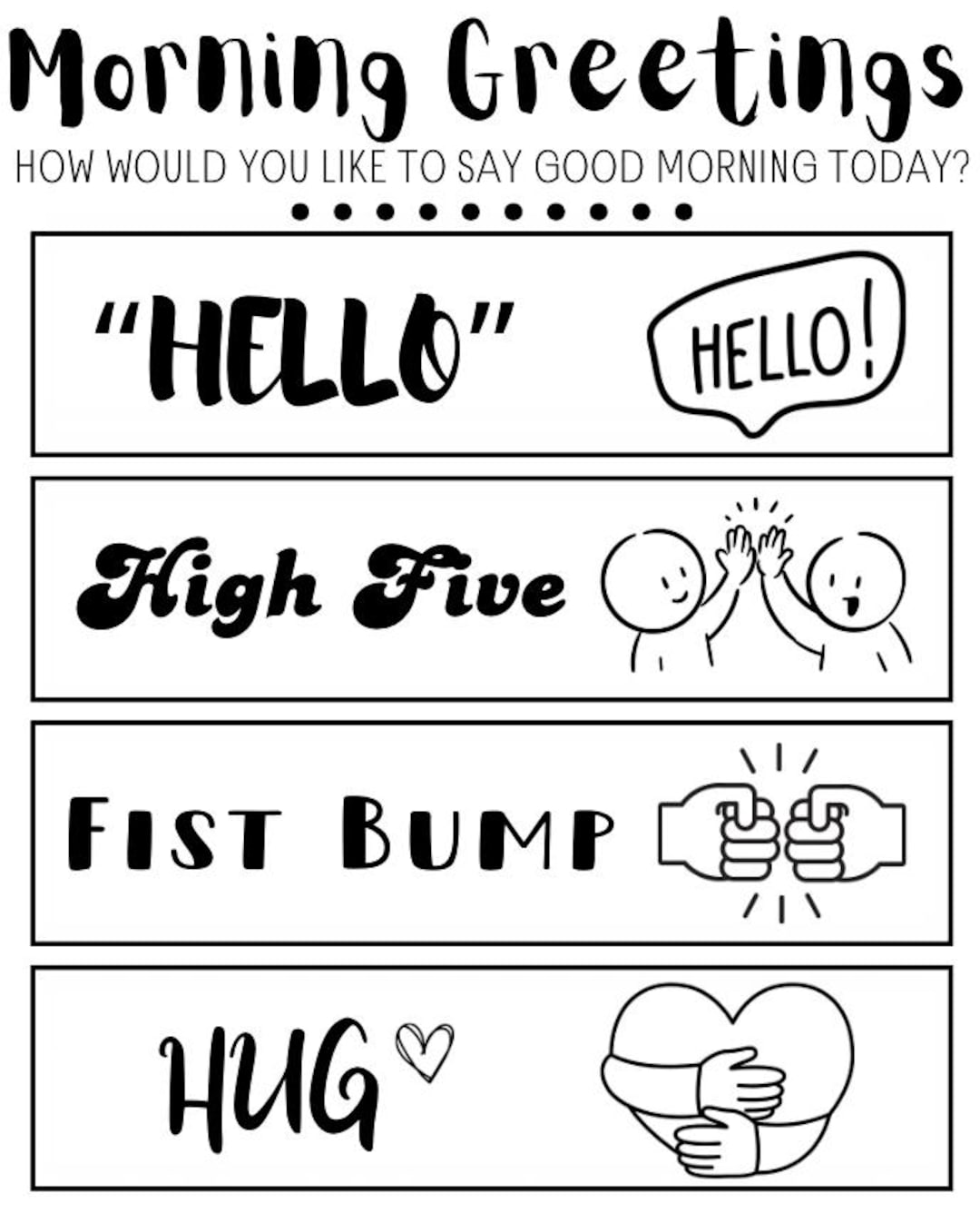 Morning Greetings Poster - Etsy