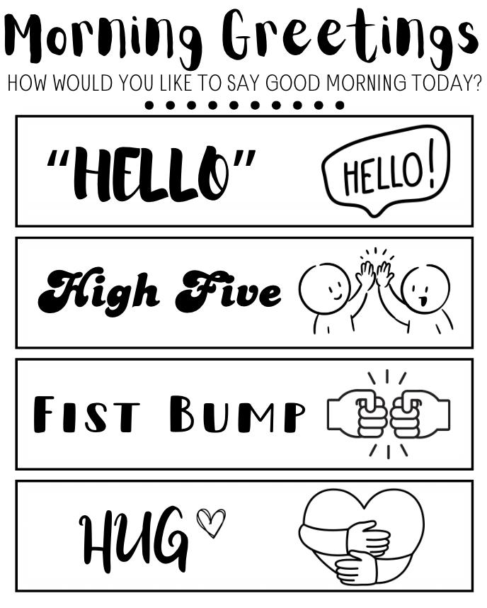 Morning Greetings Poster - Etsy