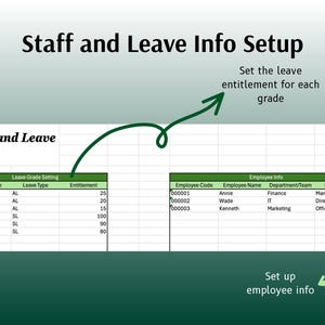 Team Leave Tracker Excel Template: Auto-calculate PTO (digital Download ...