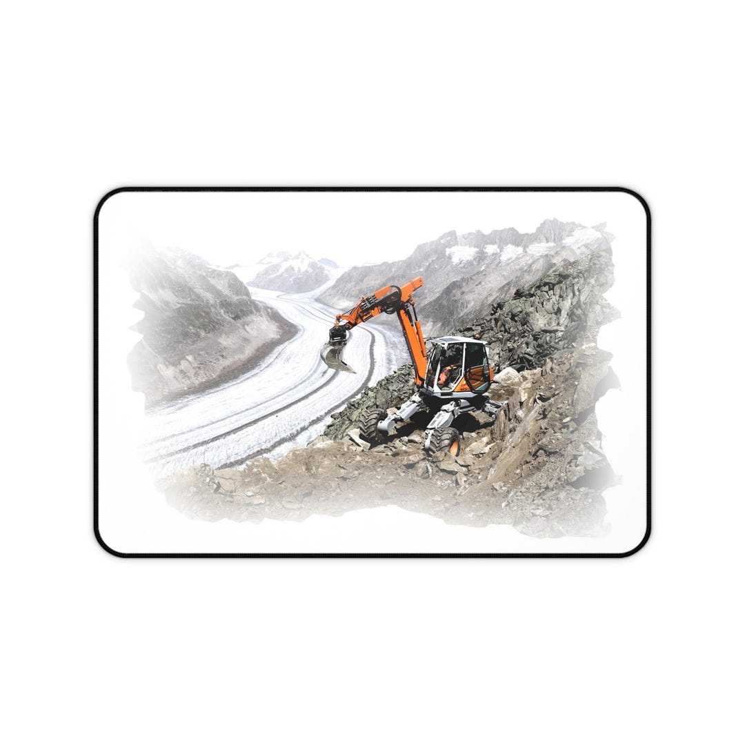 Scenic Excavator Menzi Muck Desk Mat, Office Decor, Construction Lover ...