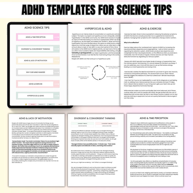 ADHD Planner 2026 Digital | Daily Weekly Monthly Planner for Adults ...