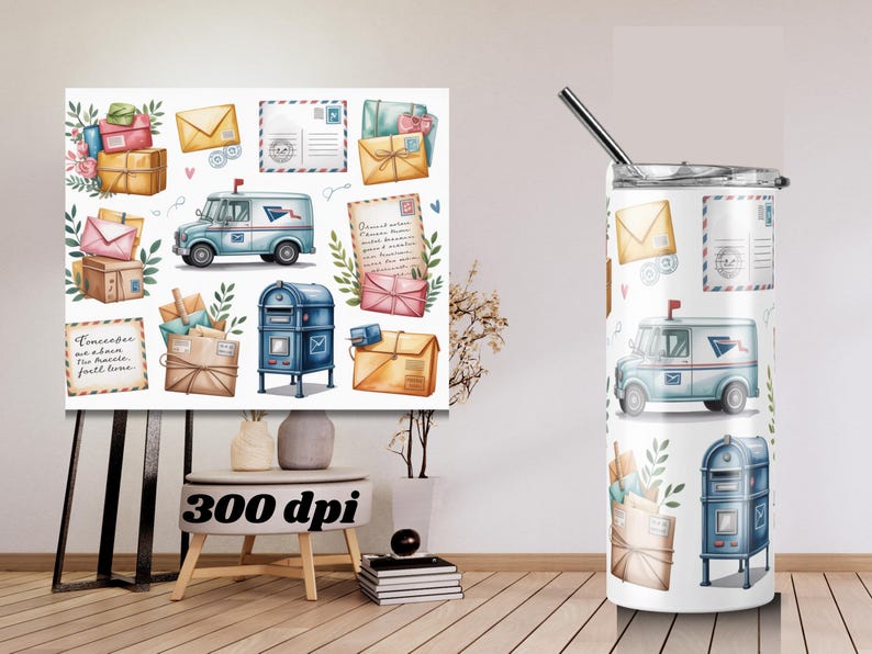 Postal Worker Tumbler Wrap | Mail Carrier Sublimation Wrap | Postal ...