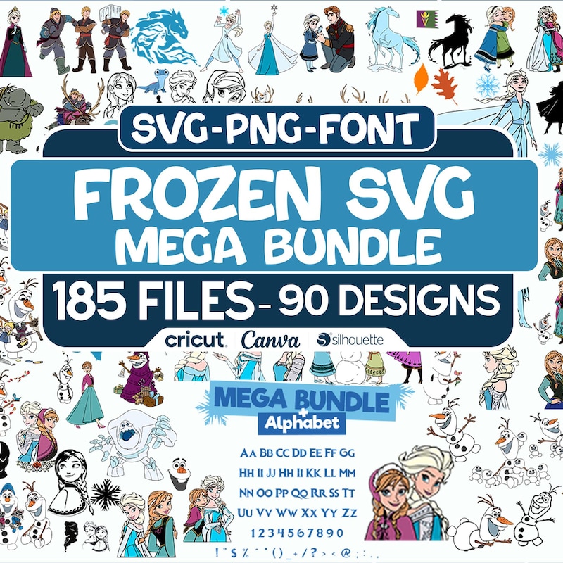 Frozen Clipart - Etsy
