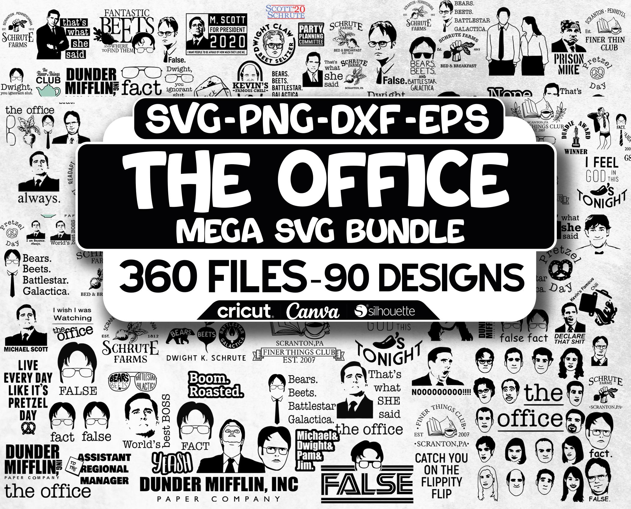 The Office SVG Bundle, the Office Svg Files for Cricut, the Office Tv ...