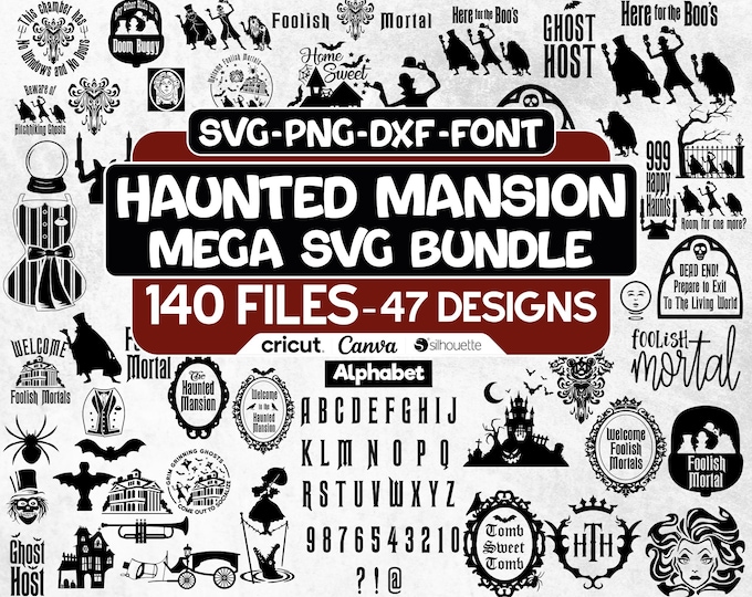 Haunted Mansion Svg | Scary Haunted House Svg | Haunted Mansion Layered ...