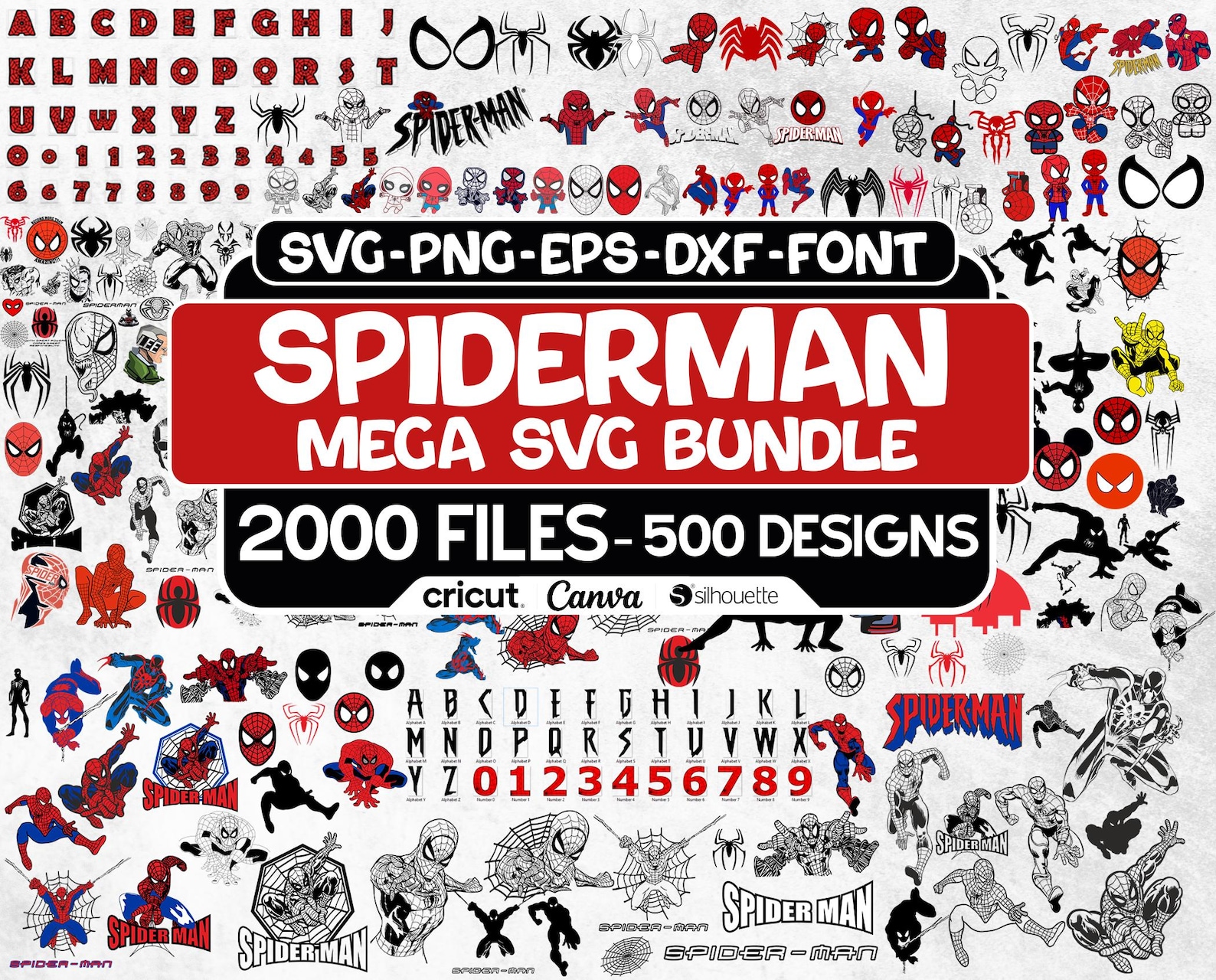 Spiderman Svg Bundle, Spiderman Svg, Spiderman Clipart, Spiderman Cut ...