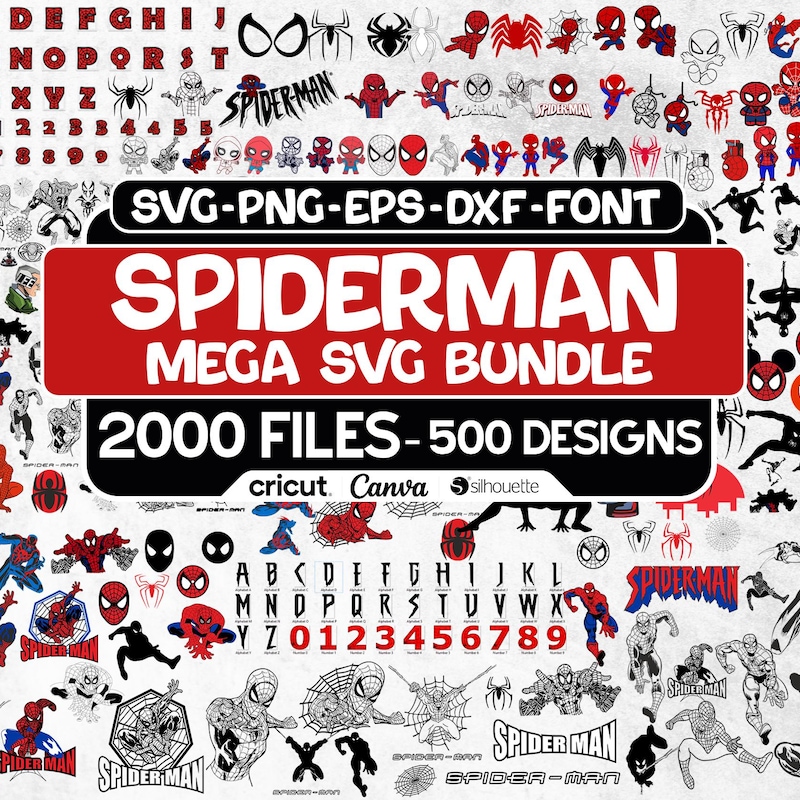 Spiderman Svg - Etsy