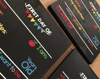 First Day of School Chalkboard - Etsy