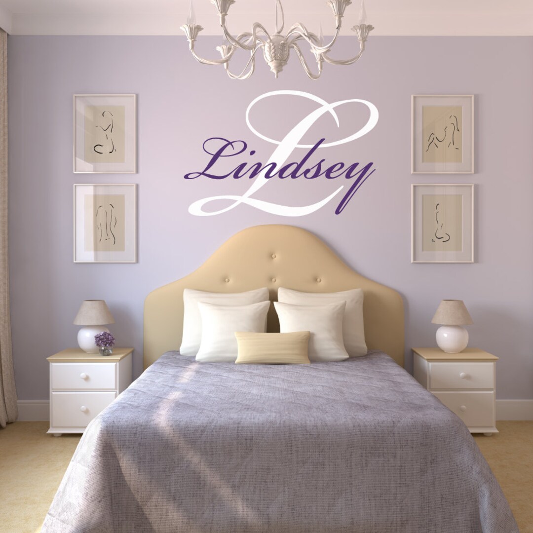 Custom Name Custom Name Decal Nursery Wall Decal Nursery Decor Girls ...