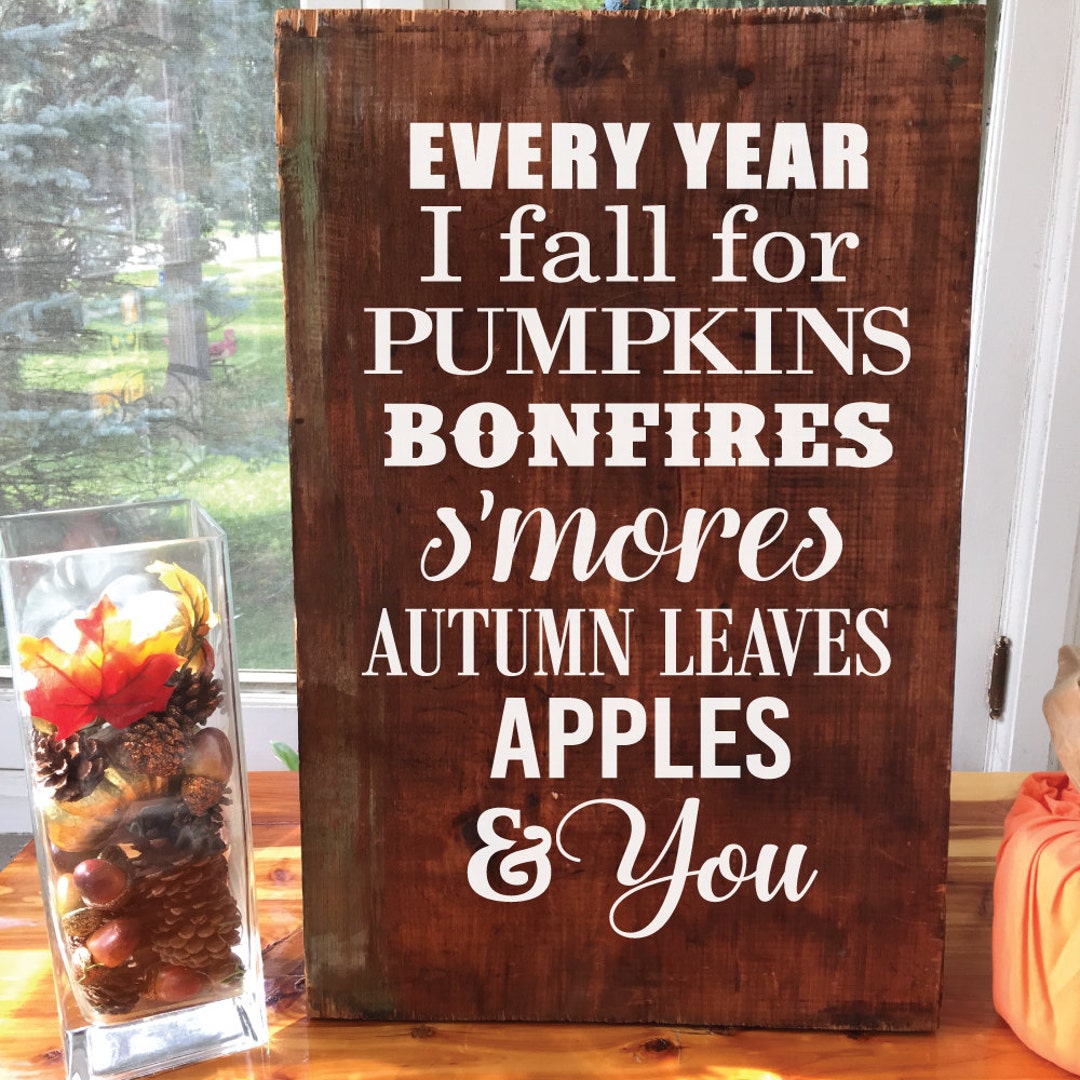 VINYL DECAL Fall Decals Fall Decor Fall Door Decor Fall Decor Sign Fall ...