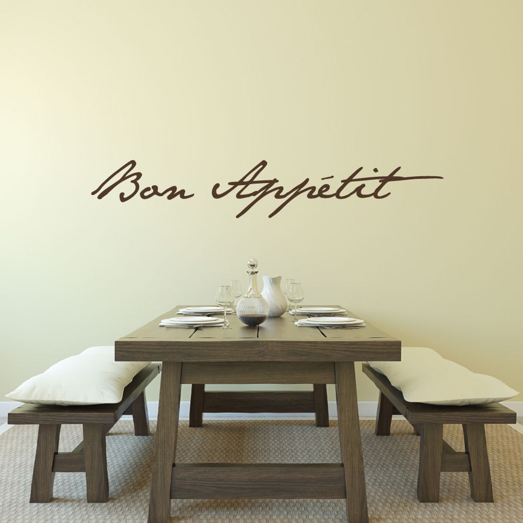 Bon Appetit Bon Appetit Sign Kitchen Decor Kitchen Wall Decor Kitchen ...