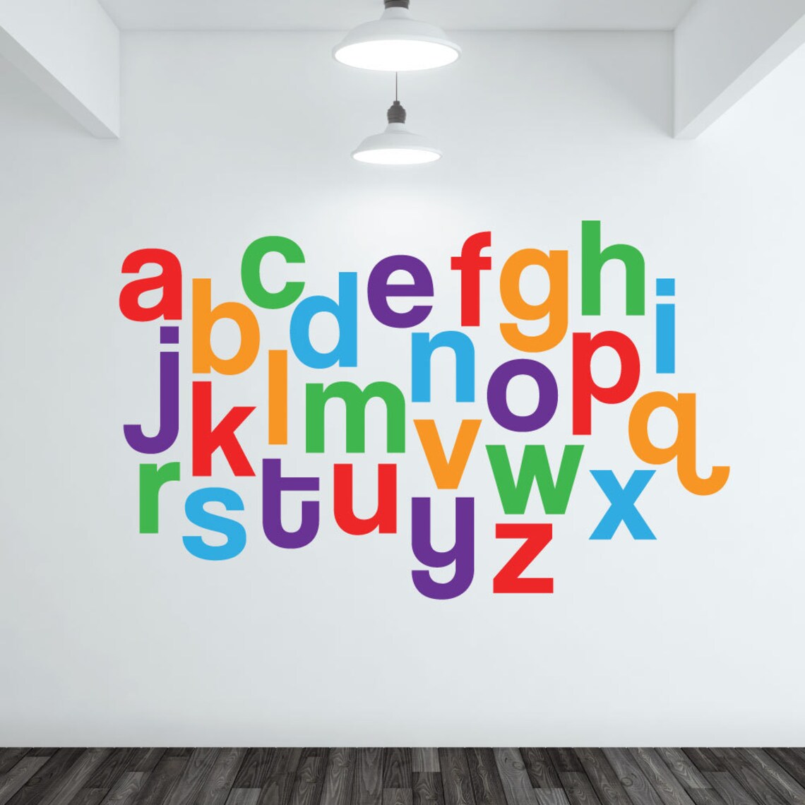 Alphabet Wall Decals Nursery Wall Decals Alphabet Decals | Etsy