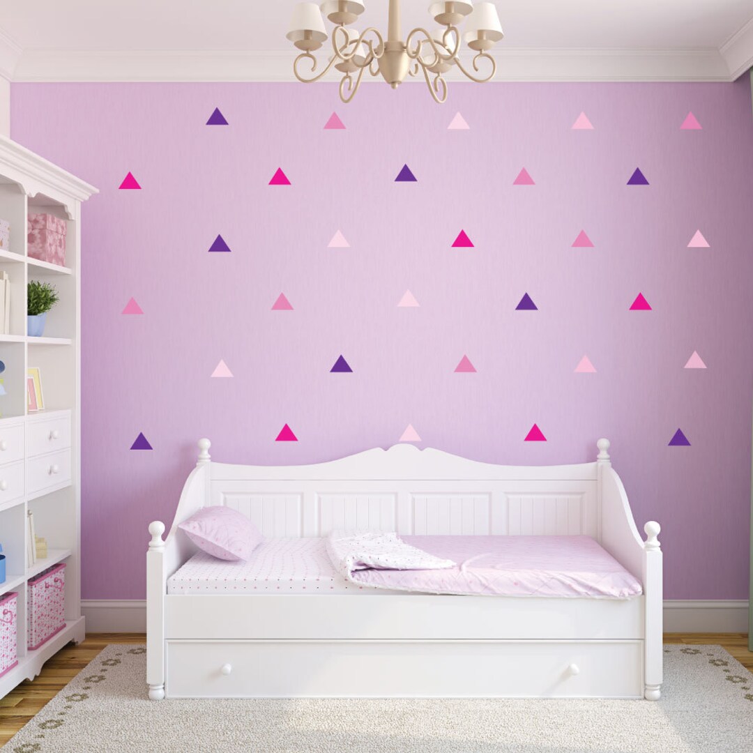 Triangle Wall Decals Geometric Decal Wall Decals Nursery Decor Nursery ...