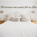 Wall Decals Bedroom Wall Decals All Because Two People - Etsy