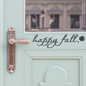 Happy Fall Door Decal Door Decals Door Stickers Door Decal Front Door ...