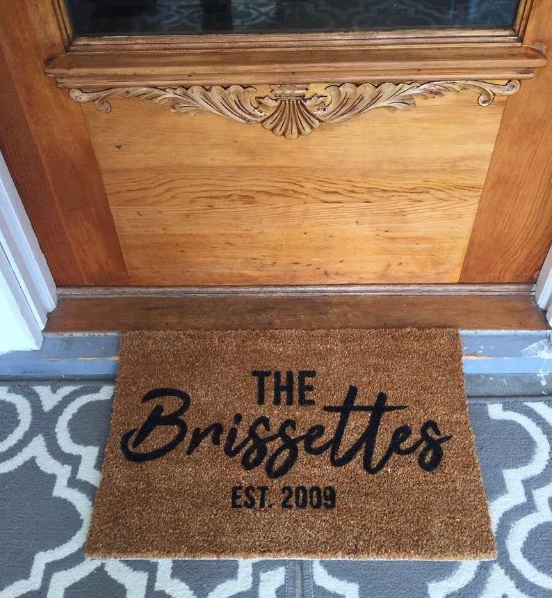 Custom Door Mat Personalized Door Mat Personalize Rug With | Etsy