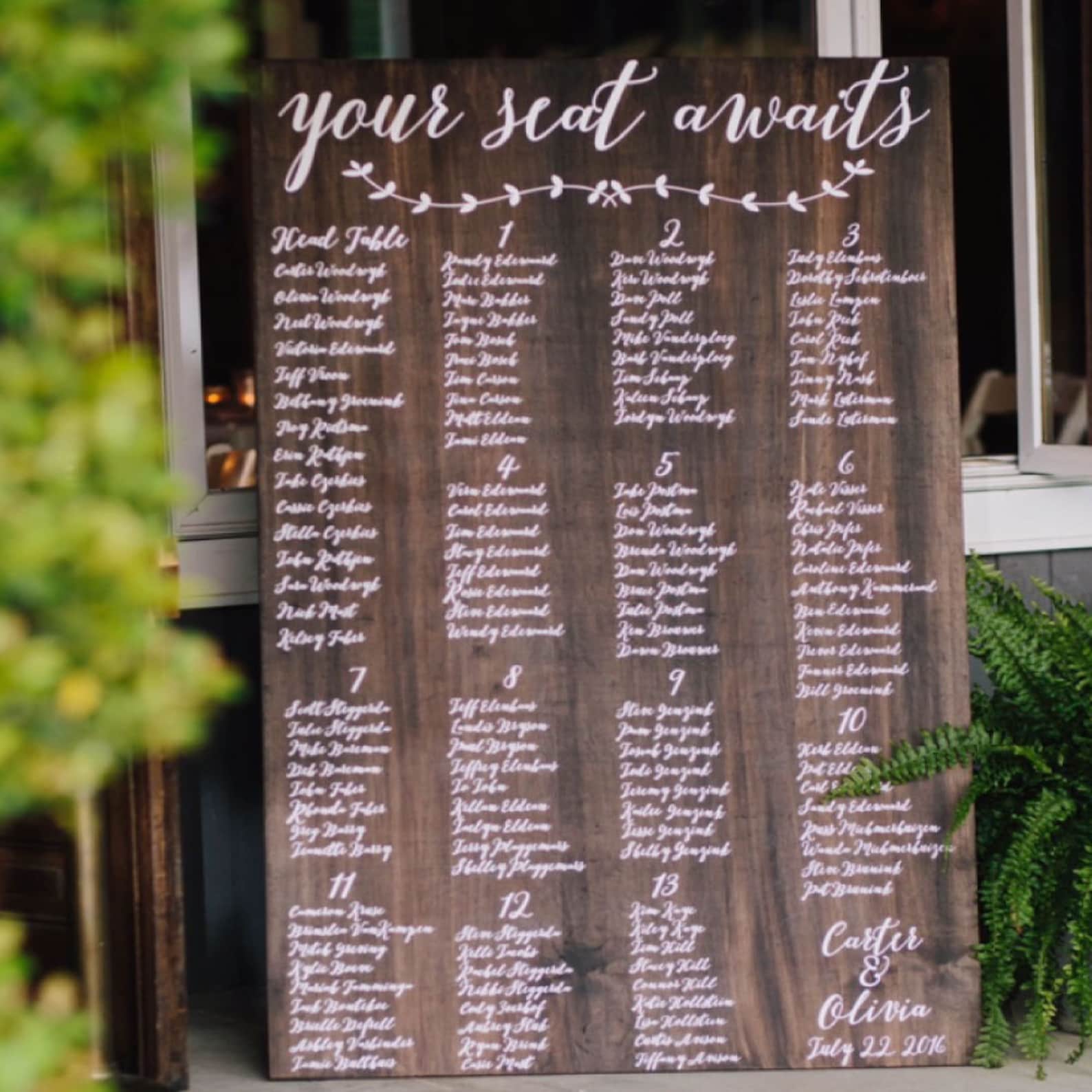 Wedding Seating Chart Seating Chart Wedding Seating Chart - Etsy
