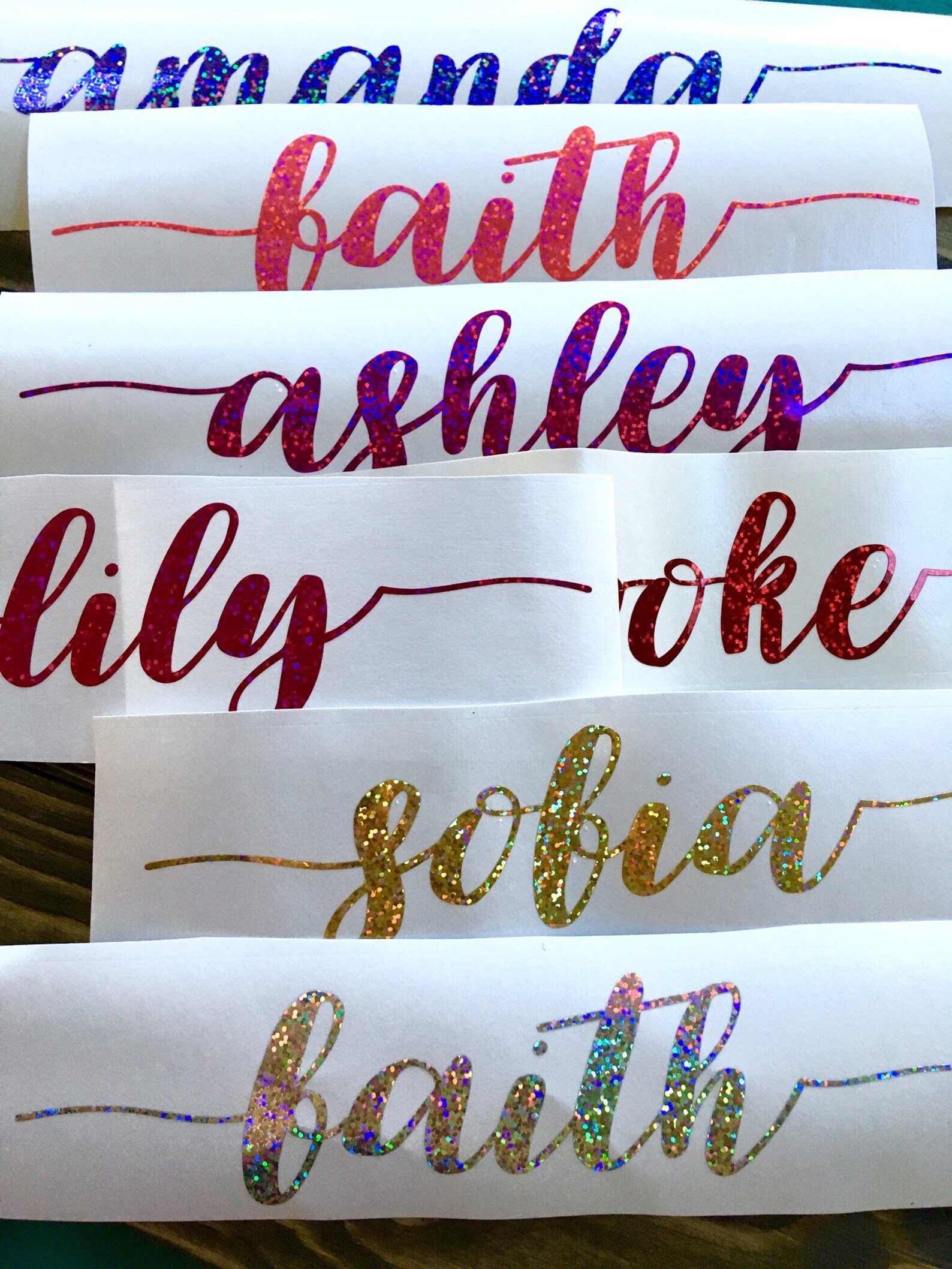 Name Decal Name Decals Vinyl Decal Vinyl Sticker - Etsy