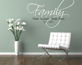 Family Wall Decal - Etsy
