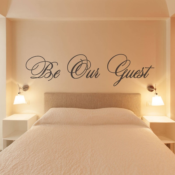 Be Our Guest Decal - Etsy