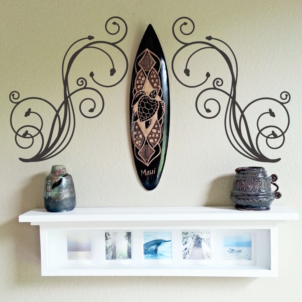 Wall Decals Stickers Wall Art Wall Decor Swirl | Etsy