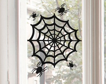 Spider Web Window Die Cut Decal Sticker Vinyl Car Many - Etsy