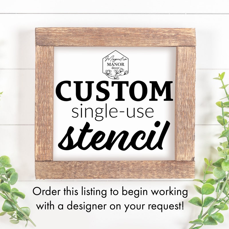 Custom Stencil - Etsy