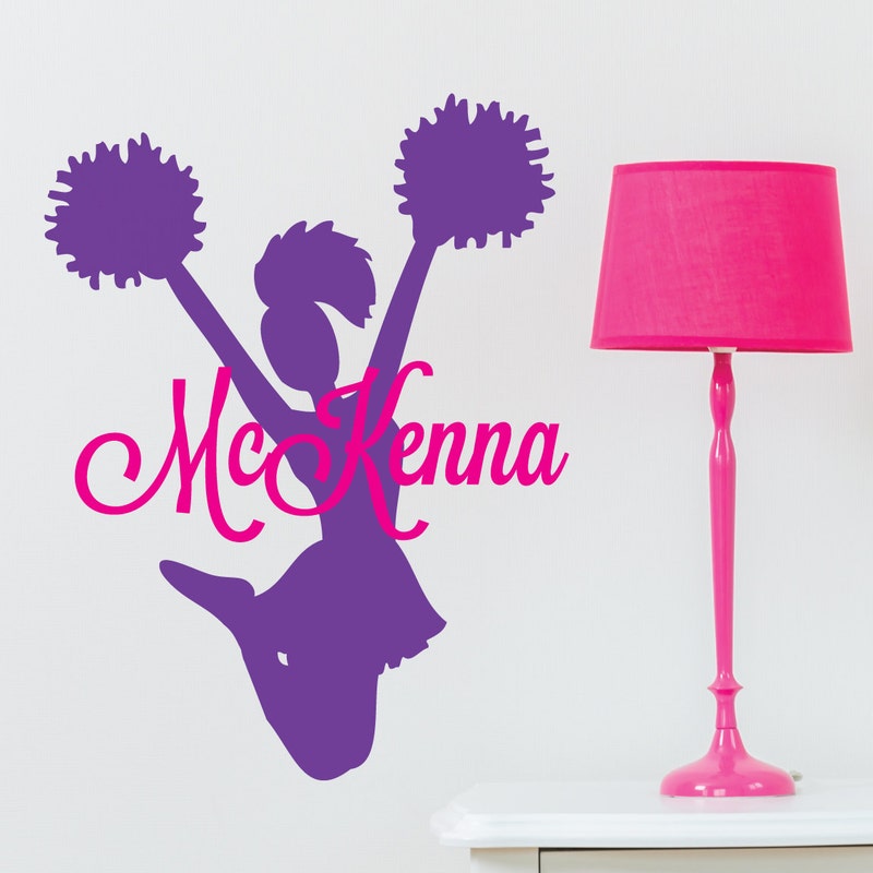 Cheerleader Decal - Etsy