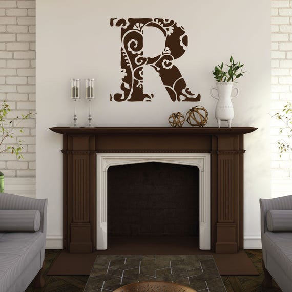 Monogram Monogram Decal Monogram Wall Decal Custom - Etsy