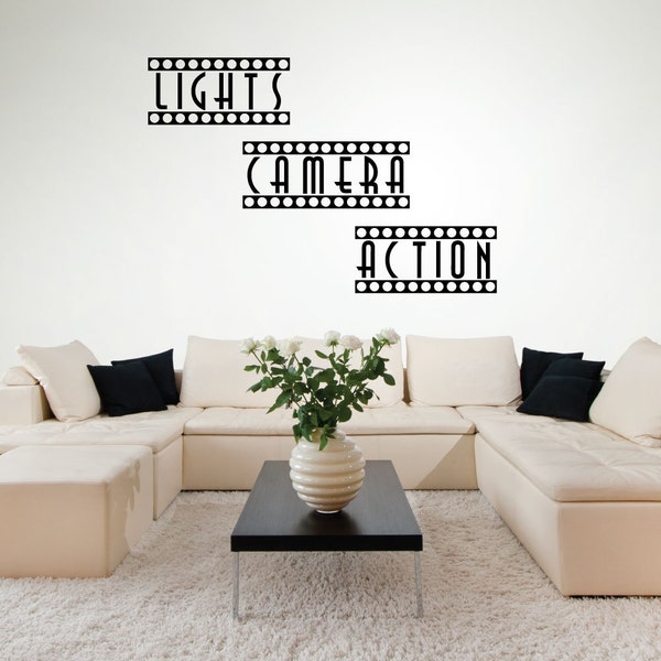 Movie Night Wall Decor Stickers - Etsy