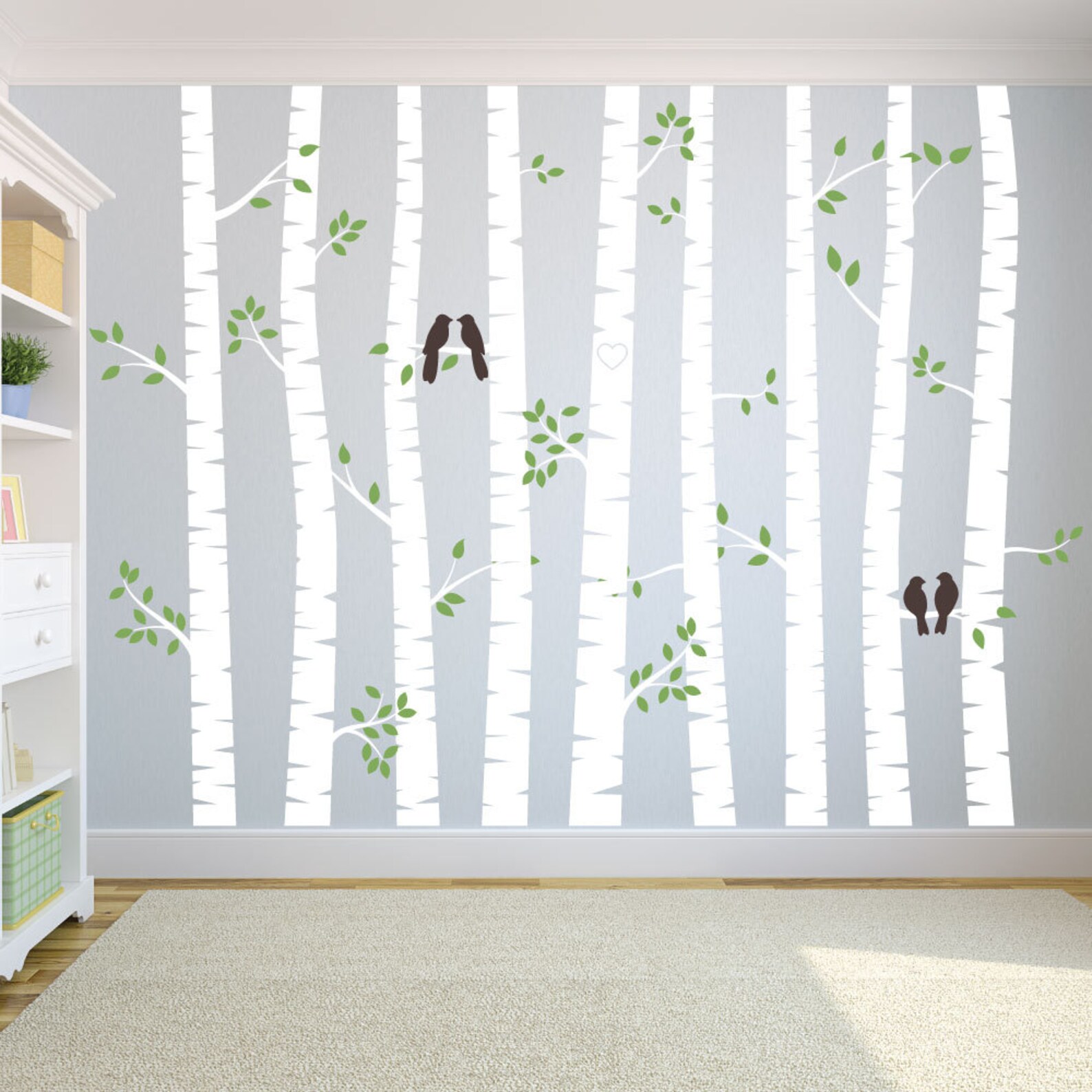 Birch Tree Wall Decal Tree Decals Tree Wall Decal | Etsy