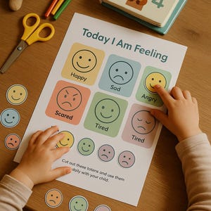 Today I Am Feeling Chart for Kids | Printable Emotions Chart With ...