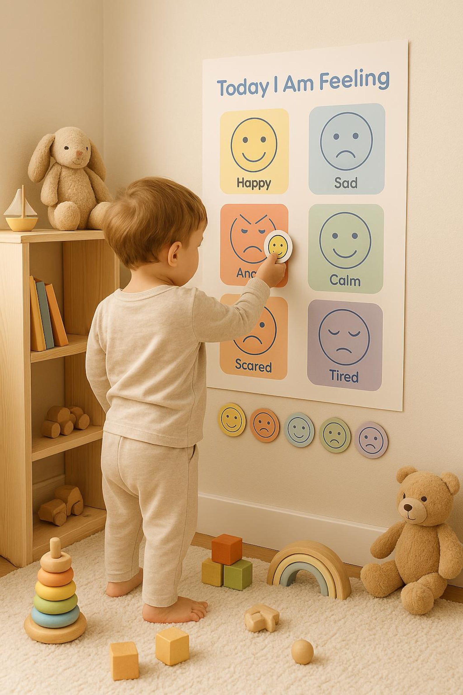 Today I Am Feeling Chart for Kids | Printable Emotions Chart With ...