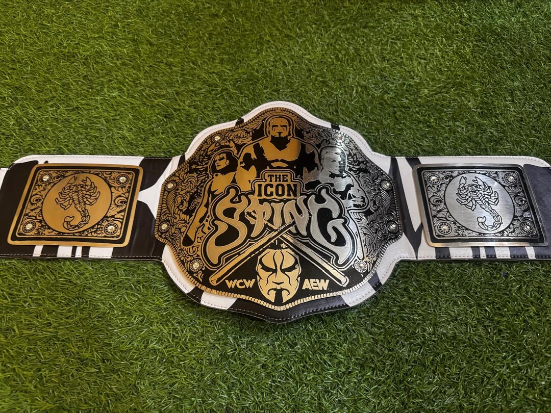 New Custom Sting Big Gold World Heavyweight Wrestling Championship ...