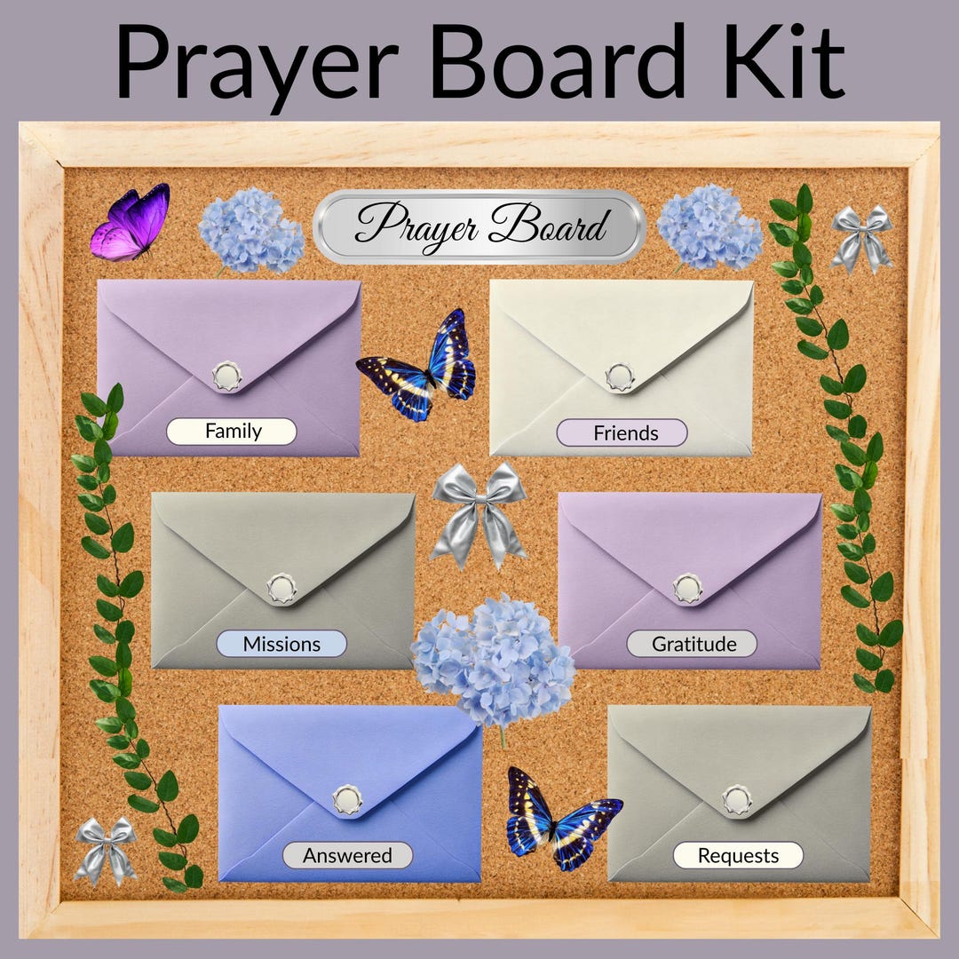 Printable Prayer Board Kit: Scripture Cards & Envelopes (digital ...