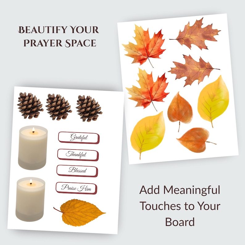 Fall Prayer Board Kit Printable: Scripture Cards, Envelopes (digital ...