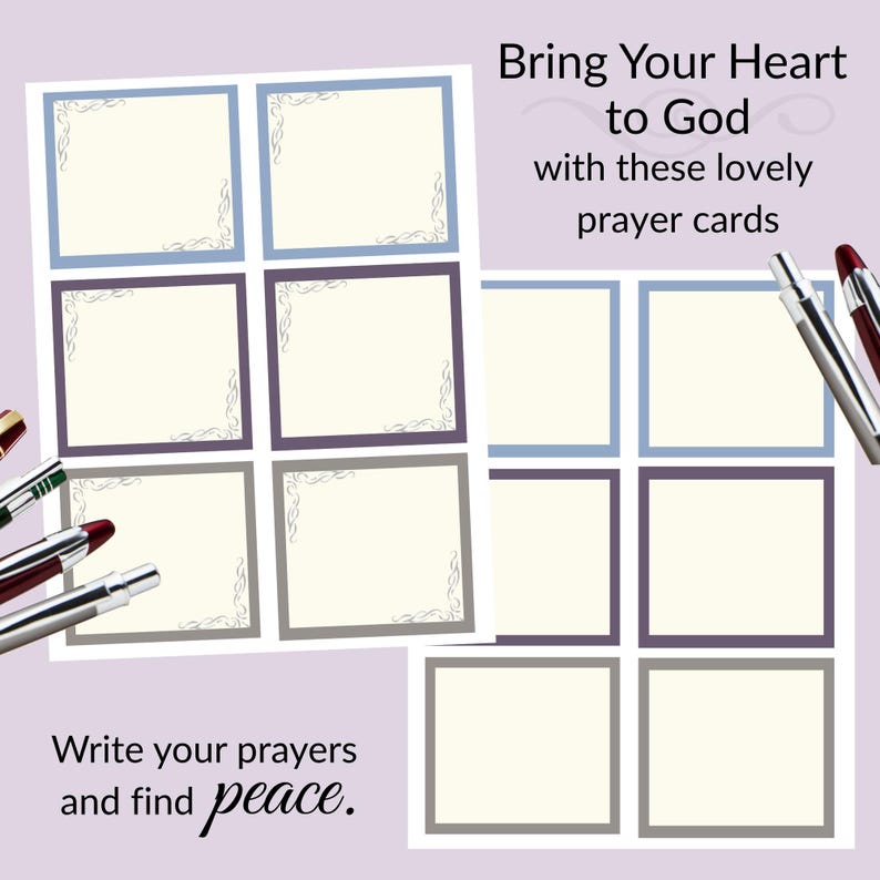 Printable Prayer Board Kit: Scripture Cards & Envelopes (digital ...