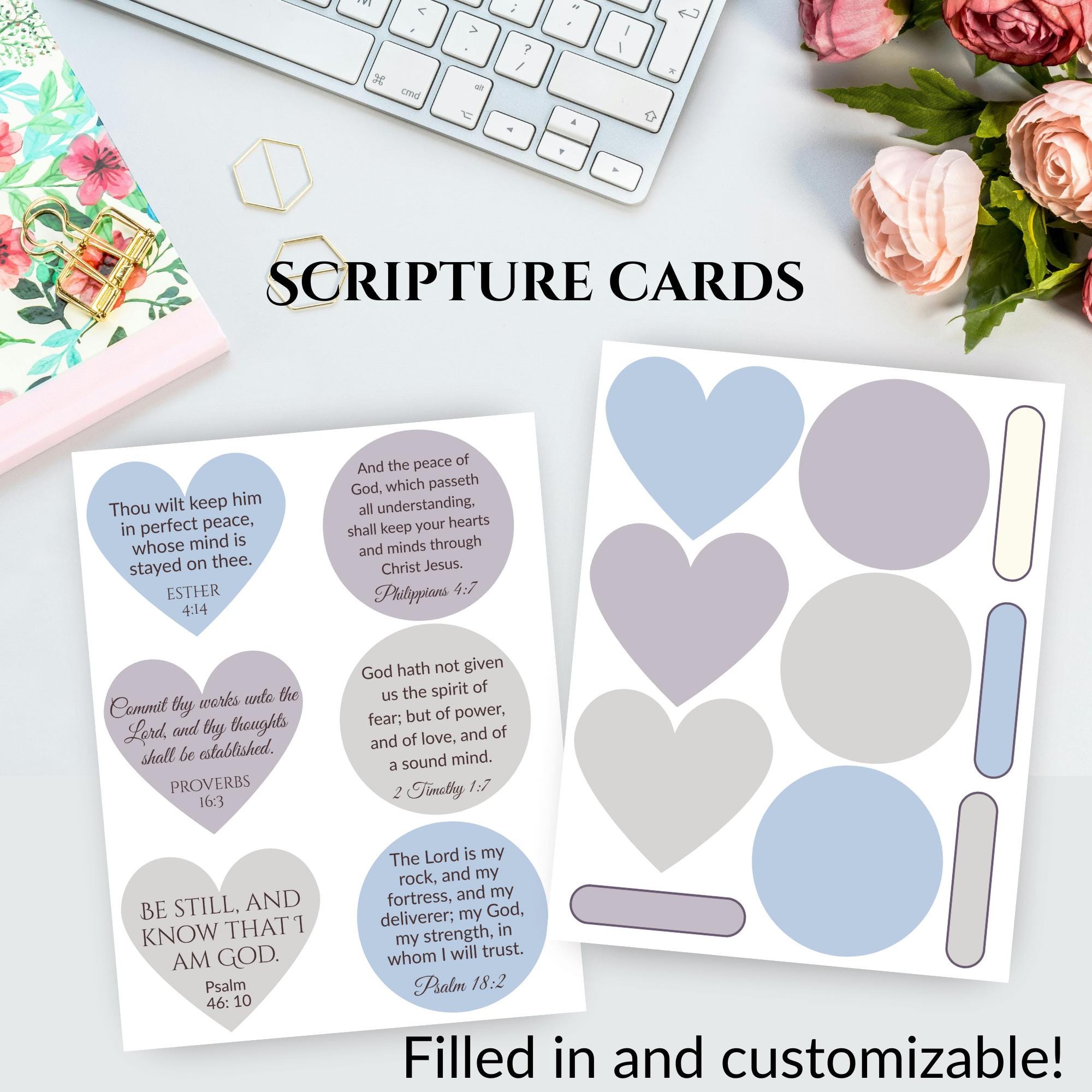 Printable Prayer Board Kit: Scripture Cards & Envelopes (digital ...