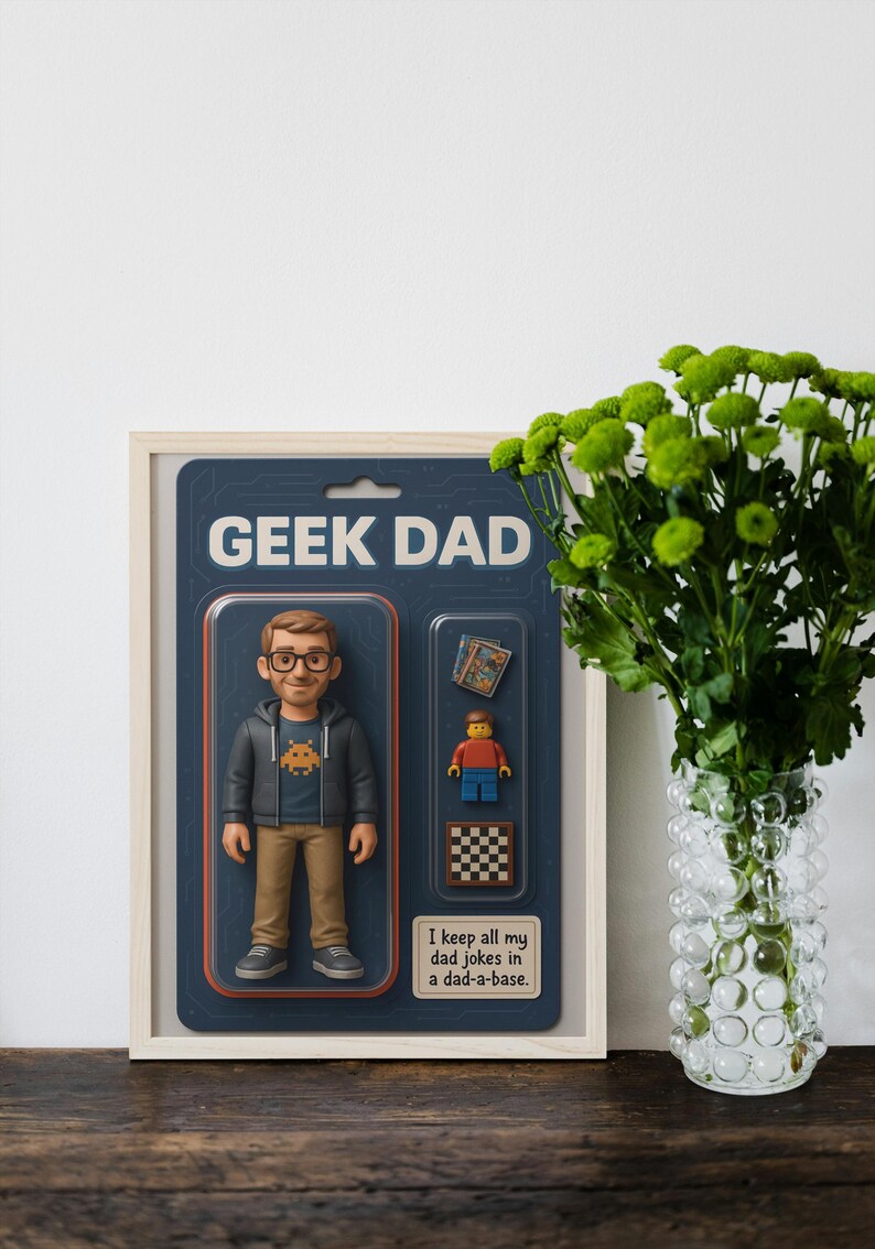 Personalised Father's Day Printable Gift | Custom Action Figure Digital ...