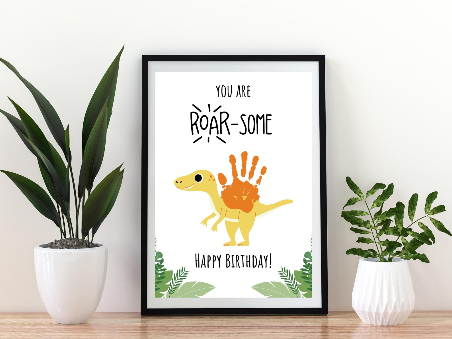 Birthday Handprint Craft | Dinosaur You Are Roar-some | Kids Gift to ...