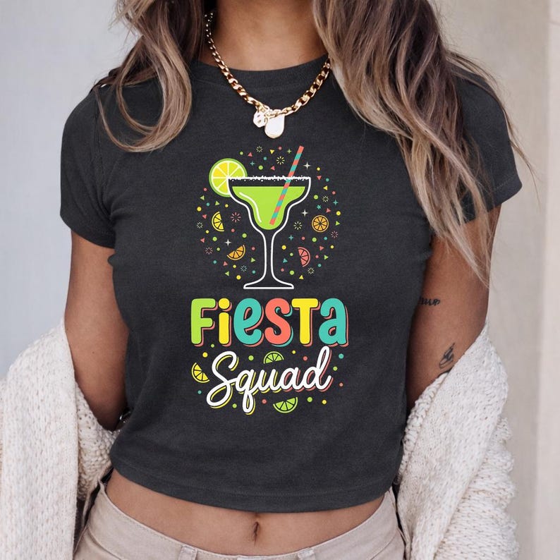 Fiesta Squad Margarita Party Cinco De Mayo Friends Celebration Design ...