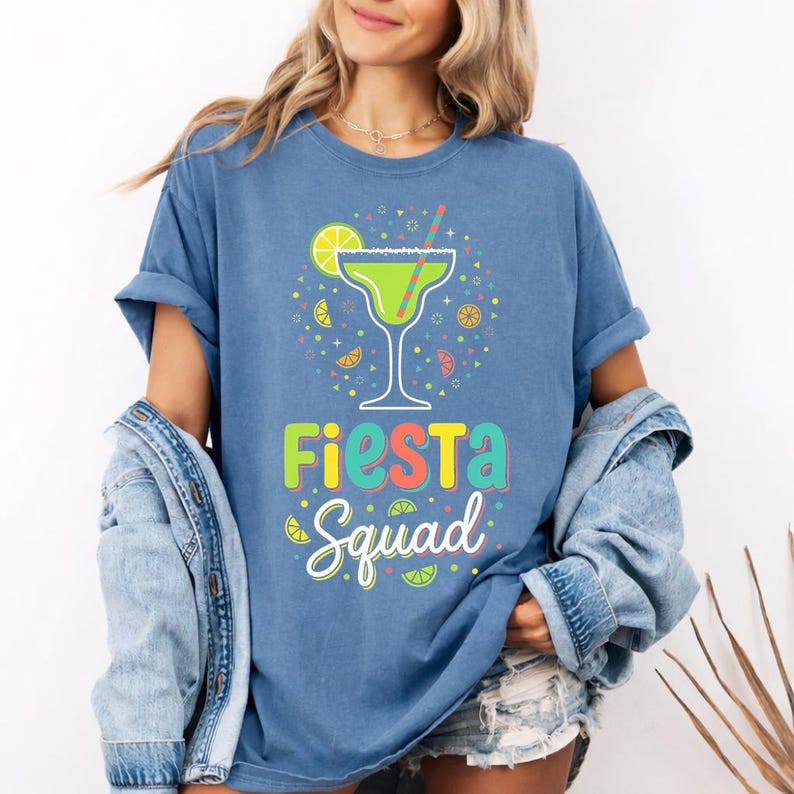Fiesta Squad Margarita Party Cinco De Mayo Friends Celebration Design ...