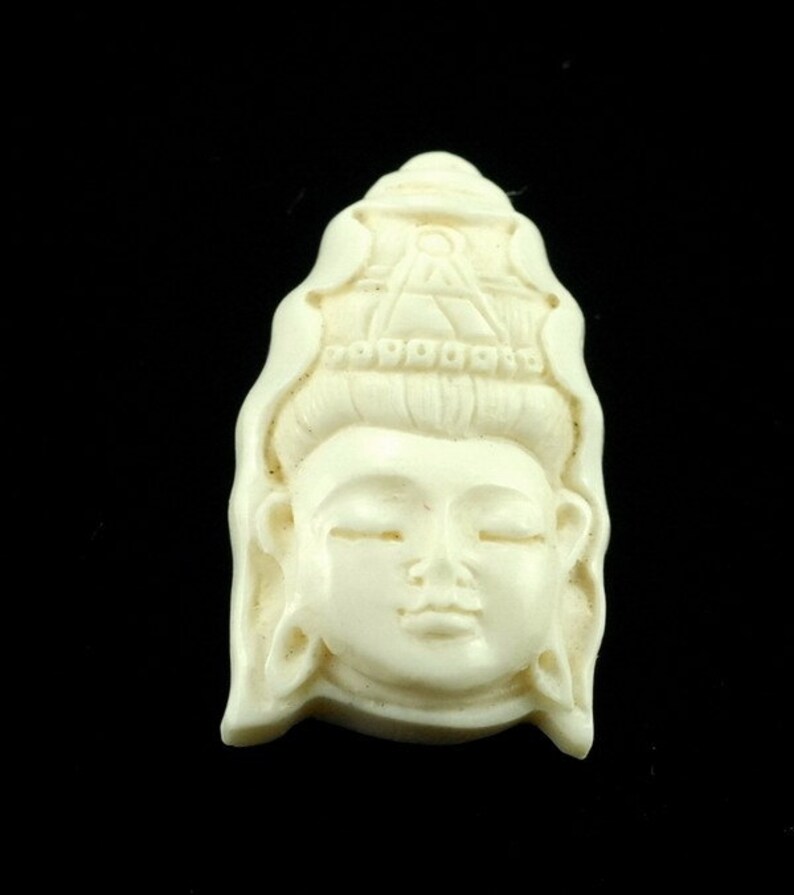 Hand Carved Bone Buddha Head B1BO2 - Etsy