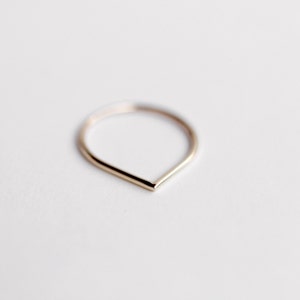 Thorn Gold Ring Minimalist Pointy Yellow Gold Ring - Etsy