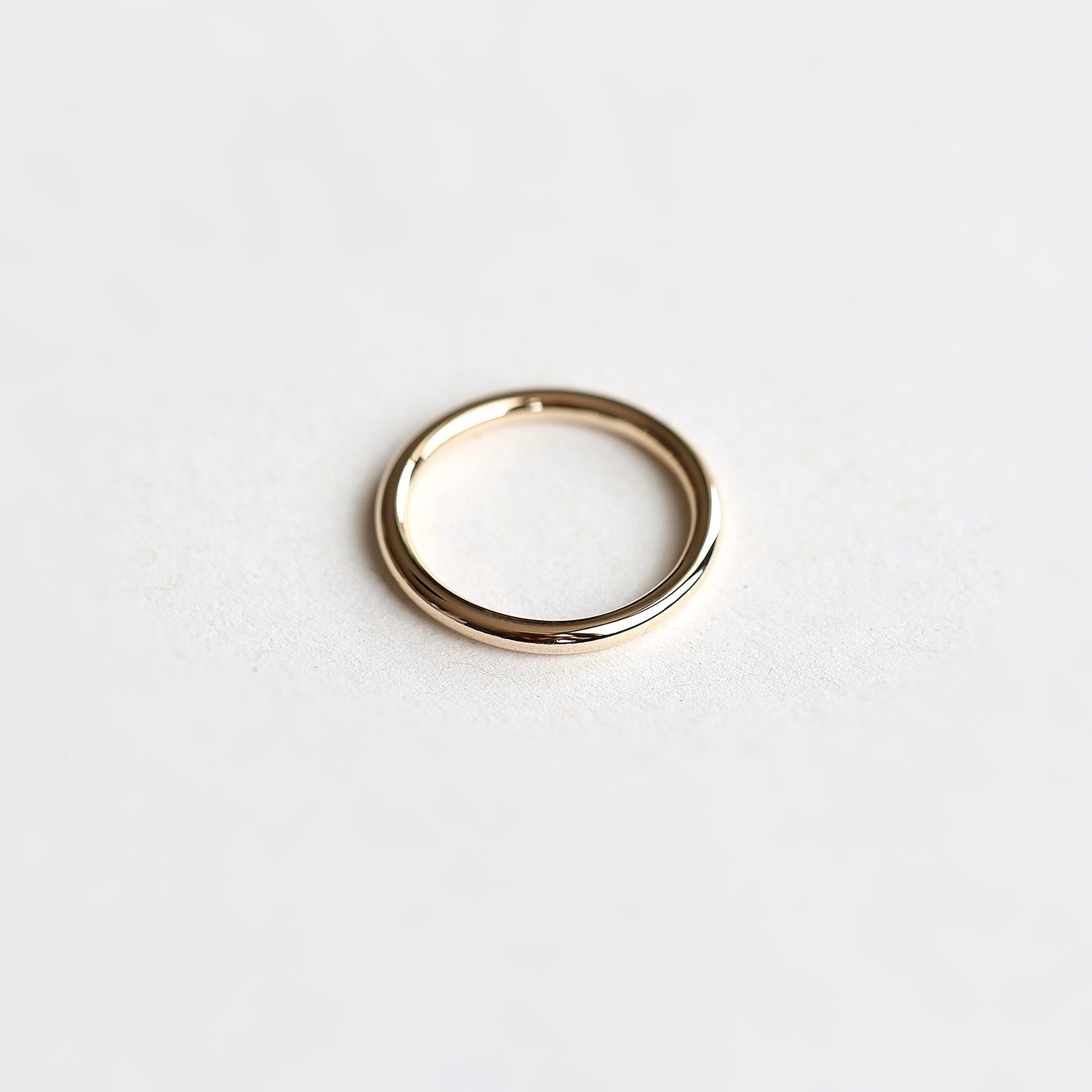 Essential Gold Ring Thick Round Band Gold Ring - Etsy