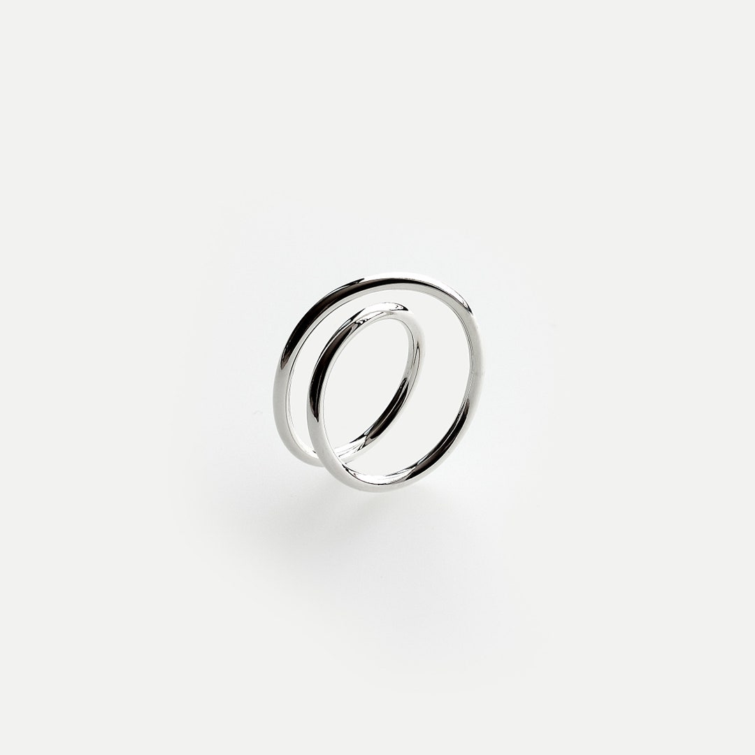 BOLD - Orbit Silver Ring - Sterling Silver Continuous Loop Ring - Etsy