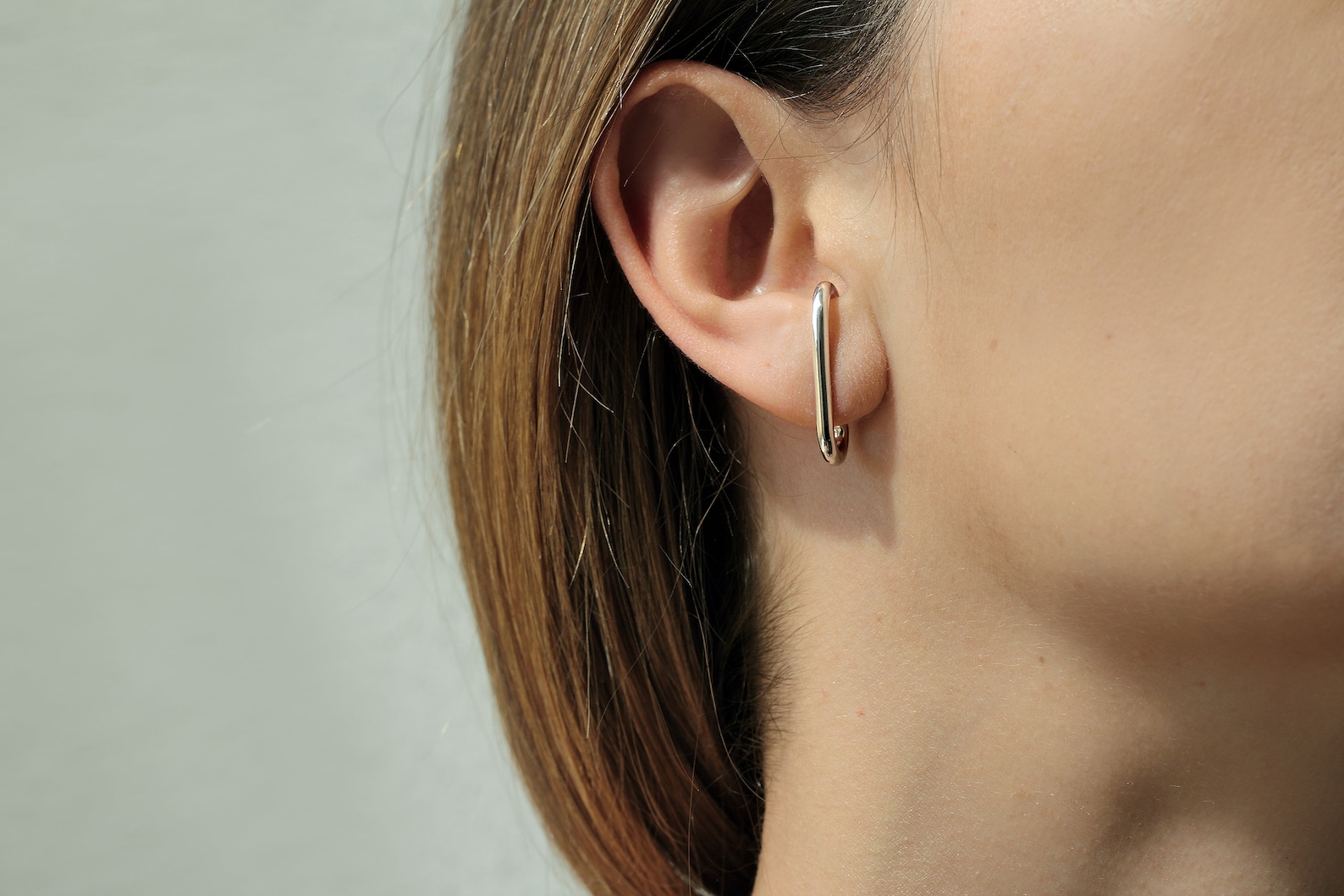 BOLD Earlobe Hug Earring Handmade Chunky Sterling Silver - Etsy