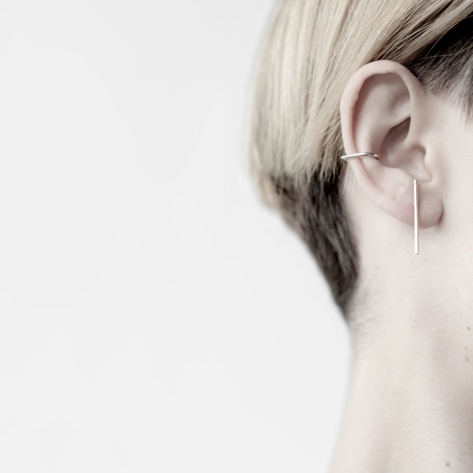 Thorn Silver Ear Cuff Minimalist Pointy Sterling Silver - Etsy
