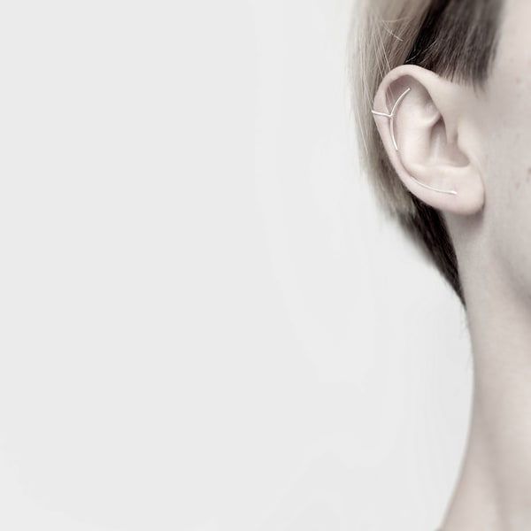 Curved Ear Cuff - Etsy